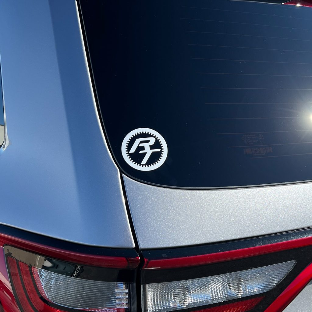 RT Logo Die Cut Decal - White - Randy's Transmission